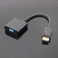 China DisplayPort to VGA Adapter Cable Male to Female 20cm 1080p for PC Monitor Projector for sale
