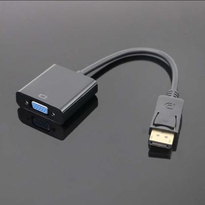 China DisplayPort to VGA Adapter Cable Male to Female 20cm 1080p for PC Monitor Projector for sale