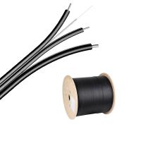 China G657A Fiber Optical Cable 4 Core FTTH Drop Cable Indoor Outdoor LSZH 1km for sale