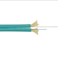 China Flexible Indoor OM3-300 2x2.8mm Duplex Fiber Optic Cable , Fiber Optic Patch Cord for sale