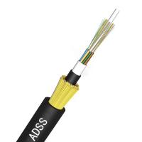 China Outdoor ADSS Loose Tube Fiber Optic Cable 4 12 24 48 96 144 Core Single Mode for sale