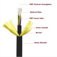 China Outdoor ADSS Loose Tube Fiber Optic Cable 4 12 24 48 96 144 Core Single Mode for sale