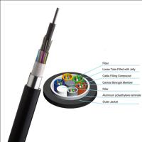 China GYFTY53 Anti Rodent Direct Burial Fiber Optic Cable 6 48 60 72 Cores G652D 9.6mm for sale