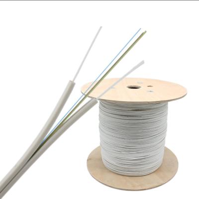 China 2 Core Fiber Optic Drop Cable G657A2 5.2x2.0mm LSZH FTTH Indoor Outdoor for sale