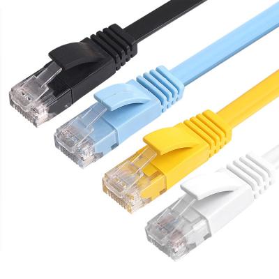 China UTP Cat5e Patch Cord 30AWG Bare Copper 25cm Flexible RJ45 Network Cable for sale