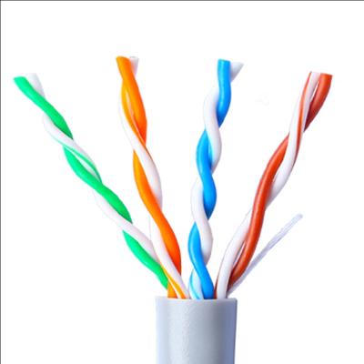 China Cat5e UTP LAN Cable 305m 24AWG CCA Conductor for Indoor Outdoor Network for sale