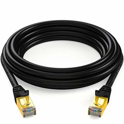 China Cat6a FTP Solid Bare Copper Network Patch Cable 23AWG LSZH 1m for Router LAN for sale