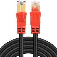 China RJ45 8P8C SSTP SFTP Communication CAT8 Ethernet Patch Cord for sale