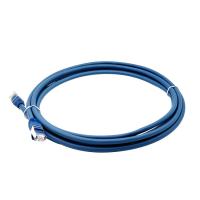 China RJ45 SFTP Shielded Cat6 Network Patch Cord with Molding Boot 24AWG 1M for sale