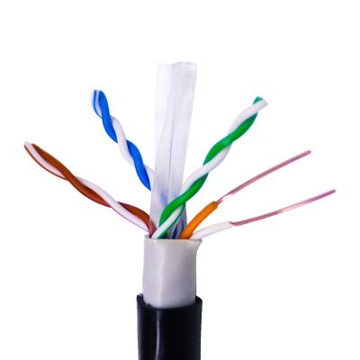China Indoor Outdoor Cat6 UTP Network LAN Cable 305M 23AWG CCA Bare Copper for sale