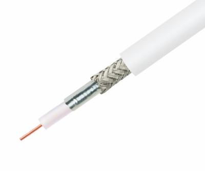 China RG6 Coaxial Cable 75 Ohm 100m Aluminum Foil Braid Shield for TV Satellite for sale