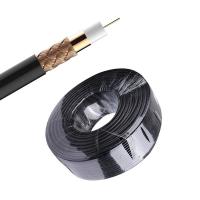 China RG6 Coaxial Cable 75 Ohm 100m Aluminum Foil Braid Shield for TV Satellite for sale