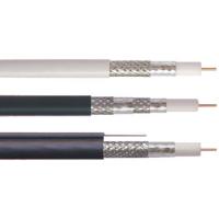 China FPE 100m RG6 Coaxial Cable Solid Bare Copper Conductor 75 Ohm CCTV for sale