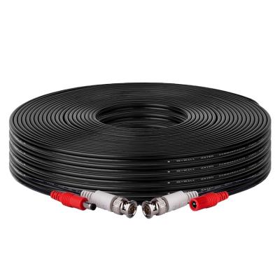 China RG59 Siamese CCTV Extension Cable 60ft BNC DC for 4K Analog Security Camera for sale