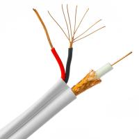 China White CU Conductor Coaxial TV Cable For Satellite for sale
