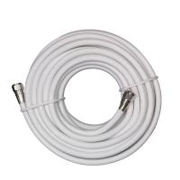 China RG6 Coaxial Cable 75 Ohm TV Antenna F Connector Coax Cable 1.02mm Conductor for sale