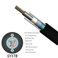 China GYXTW Outdoor Loose Tube Fiber Optic Cable 2-24 Core G652D 8.0mm PE Sheath for sale