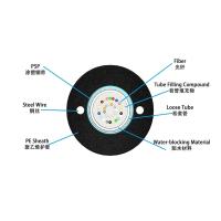 China GYXTW Outdoor Loose Tube Fiber Optic Cable 2-24 Core G652D 8.0mm PE Sheath for sale