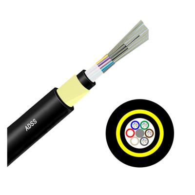 China 10 Core SM Single Mode G657A Fiber Optic Cable Overhead Aerial Dielectric for sale