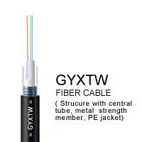 China GYXTW 2  4  6 Core Fiber Optic Cable With Central Tube Structure for sale