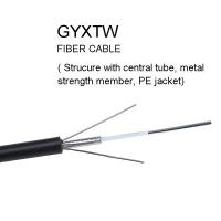 China GYXTW 2  4  6 Core Fiber Optic Cable With Central Tube Structure for sale