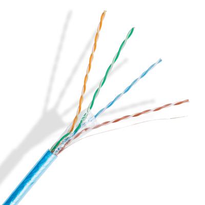 China HDPE Insulation FTP Cat5 LAN Cable 305m with Nylon Rip Cord for sale