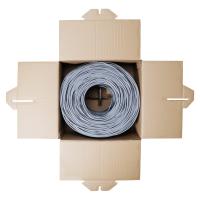 China HDPE Insulation FTP Cat5 LAN Cable 305m with Nylon Rip Cord for sale