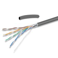 China 305m FTP Cat6 Ethernet Cable 23AWG Solid Copper Network Lan Cable Shielded for sale