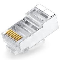 China Cat5e RJ45 Ethernet Connector FTP Shield 8P8C Network Plug UL 94V-0 for sale