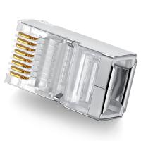 China Cat5e RJ45 Ethernet Connector FTP Shield 8P8C Network Plug UL 94V-0 for sale