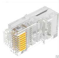 China Gold Plated RJ45 Cat5e UTP Modular Plug Connector 8P8C 24AWG 50μ for sale