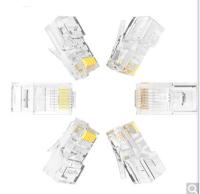 China Gold Plated RJ45 Cat5e UTP Modular Plug Connector 8P8C 24AWG 50μ for sale