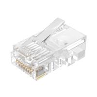 China Ethernet Cat5 Cat6 8P8C RJ45 Connector Male UTP Unshielded Toolless Crystal Head Modular Plug 22AWG 24AWG for sale
