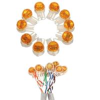 China Polycarbonate UY2 Electronic Wire Splicing Connector Single Double Pin 2 Wire IDC for sale