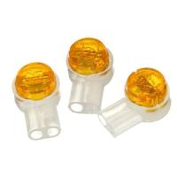 China Polycarbonate UY2 Electronic Wire Splicing Connector Single Double Pin 2 Wire IDC for sale
