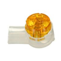 China Polycarbonate UY2 Electronic Wire Splicing Connector Single Double Pin 2 Wire IDC for sale