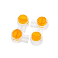 China Telephone Wire K2 Butt Splice Connector Waterproof Orange Clear Button for sale