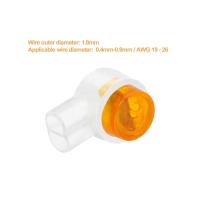 China Telephone Wire K2 Butt Splice Connector Waterproof Orange Clear Button for sale