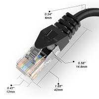 China Pure Copper 1 Gigabit RJ45 Network Lan Patch Cord 8 Conductors for sale