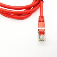 China Red UTP FTP Cat6e Ethernet Network Lan Cable 0.5m 1m 2m for sale