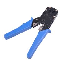 China Network Wire Stripper Pliers 8P6P Crimping Tool Carbon Steel PVC Handle for RJ45 RJ11 for sale