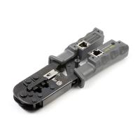 China Multifunctional Network Cable Wire Stripper Crimping Tool 190mm with Cable Tester RJ45 RJ11 for sale