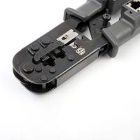 China Multifunctional Network Cable Wire Stripper Crimping Tool 190mm with Cable Tester RJ45 RJ11 for sale