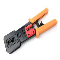 China Through Hole RJ45 Crimping Plier 8P8C Network Cable Wire Stripper Automatic Cutting Tool for Cat5E for sale