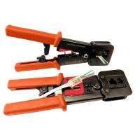 China Through Hole RJ45 Crimping Plier 8P8C Network Cable Wire Stripper Automatic Cutting Tool for Cat5E for sale