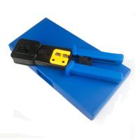 China Through Hole RJ45 Crimping Plier 8P8C Network Cable Wire Stripper Automatic Cutting Tool for Cat5E for sale