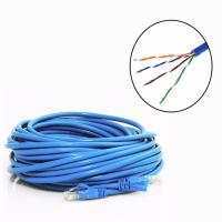 China 3m Cat5e UTP Ethernet Patch Cord Network Cable Blue PVC 4 Pair for sale