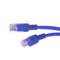 China 3m Cat5e UTP Ethernet Patch Cord Network Cable Blue PVC 4 Pair for sale