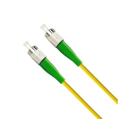 China FC APC to FC APC FTTH Fiber Optic Patch Cord Simplex Single Mode 9/125um 3M ROHS for sale