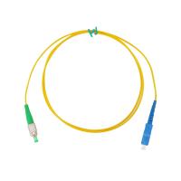 China SC APC to LC UPC Duplex Single Mode G657A G652D Fiber Optic Patch Cord Jumper 3m for sale